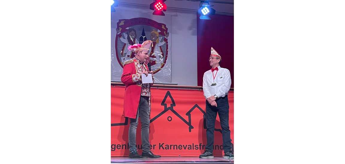 Bürgermeister Michael Eyer beim Seniorenkarneval in Overath | Stadt Overath